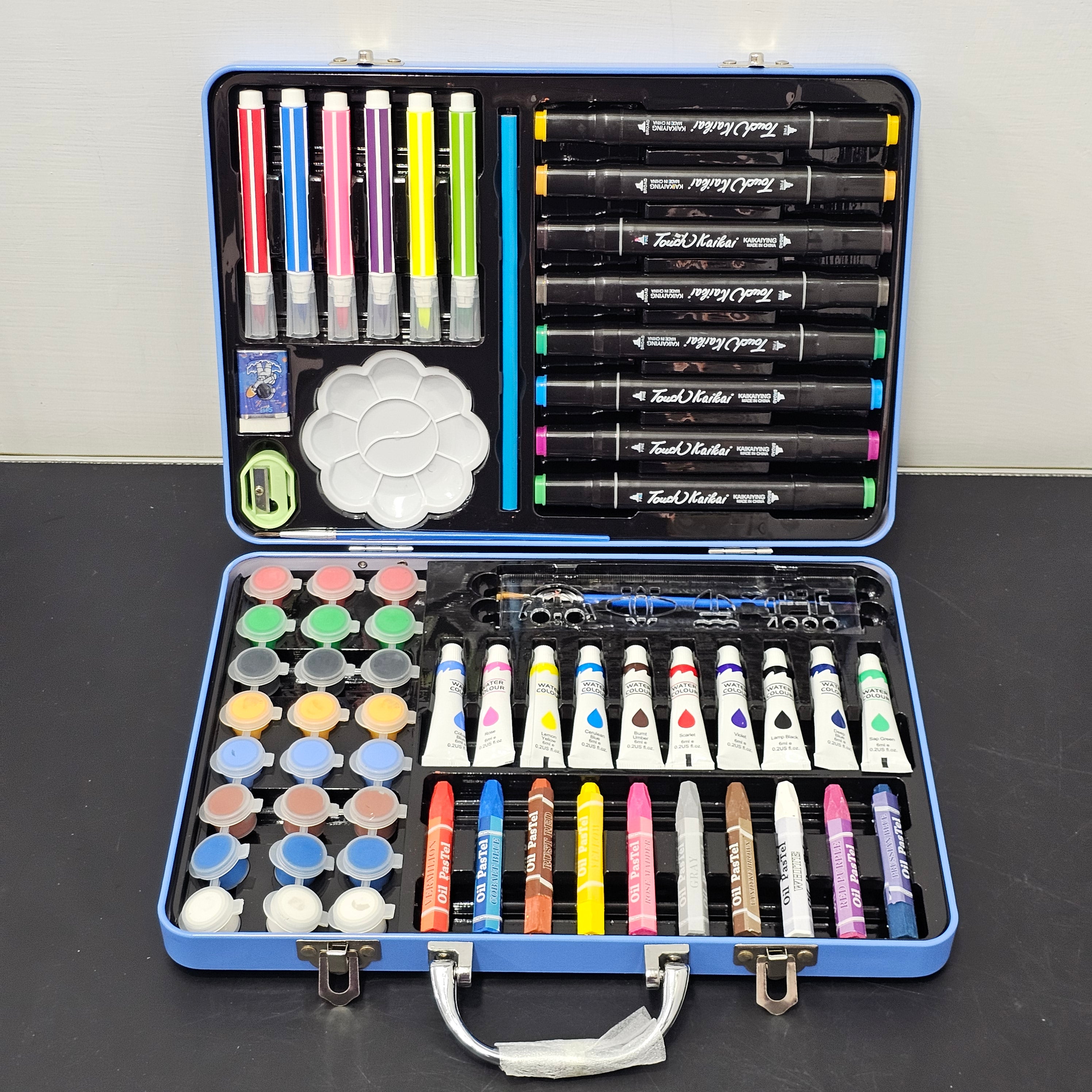 Colour Kit Metal 72 Pcs – Complete Art & Drawing Set for Kids | Bacha ...